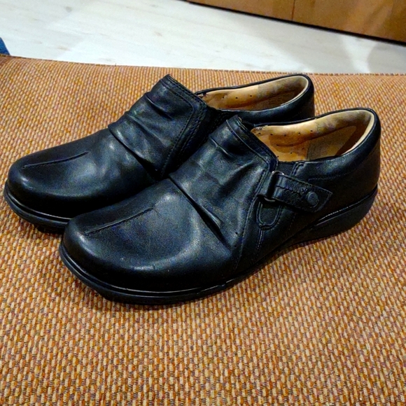 Clarks | Shoes | Clarks Unstructured Shoes Leather Sz 9m | Poshmark